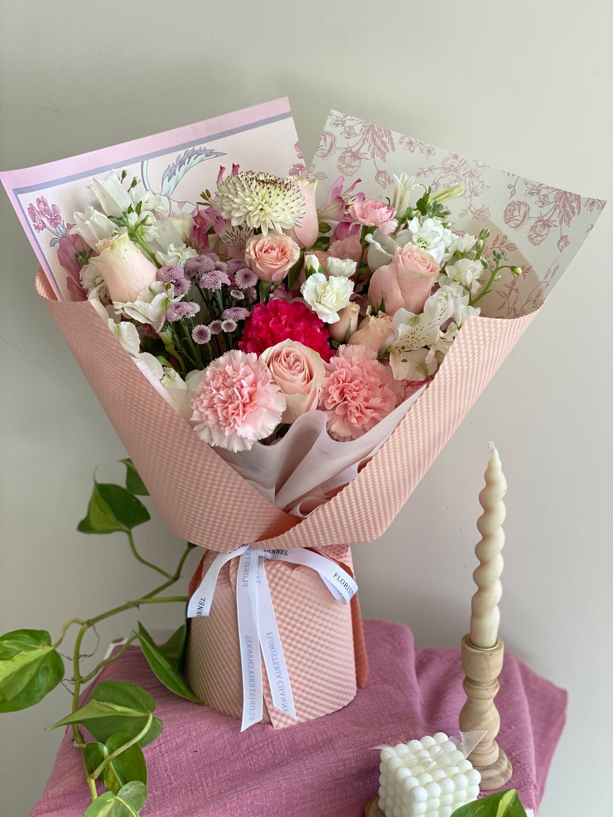 Mix Flores M Rosado – Floristeria Channel